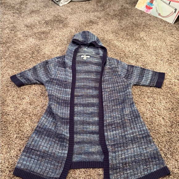 dressbarn | Sweaters | Blue Hooded Womens Sweater | Poshmark